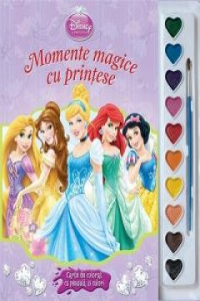 Momente magice cu printese. carte de colorat cu pensula | Carte