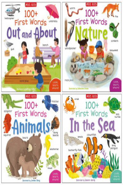 First Words Out and About 4 Books Collection Set - Ages 3+ | Carte