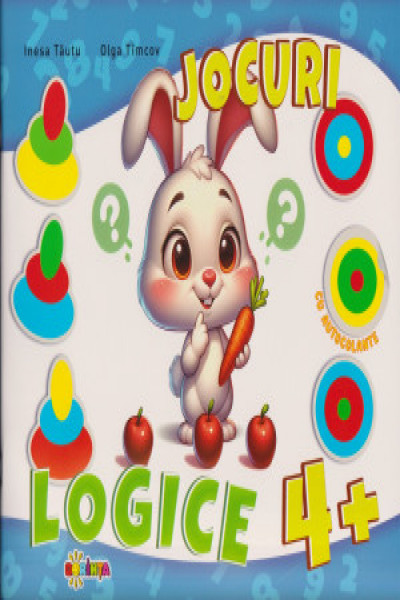 Jocuri logice cu autocolante. 4+ | Carte