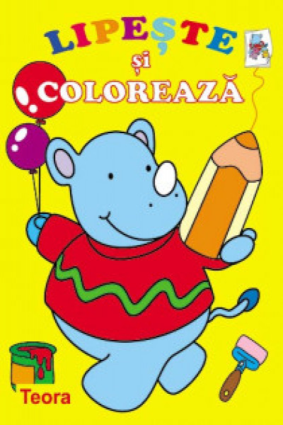 Lipeste si coloreaza rinocerul | | книга