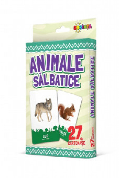 27 de cartonase. Animale salbatice | Carte