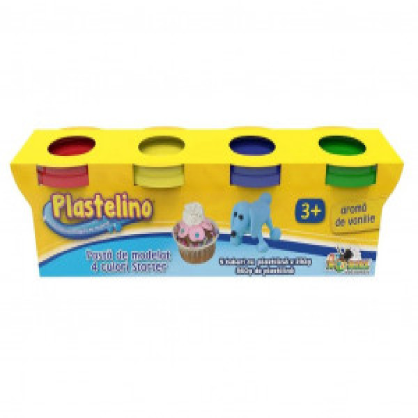 INT5362 Plastelino - Pasta De Modelat 4 Culori Starter | jocuri